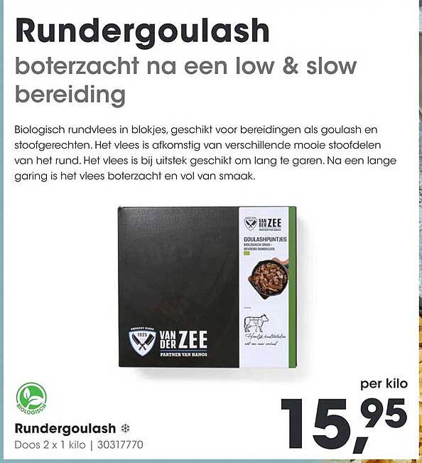 Rundergoulash Boterzacht Na Een Low & Slow Bereiding Aanbieding bij ...