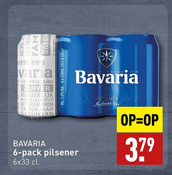 Bavaria 6-Pack Pilsener aanbieding bij ALDI
