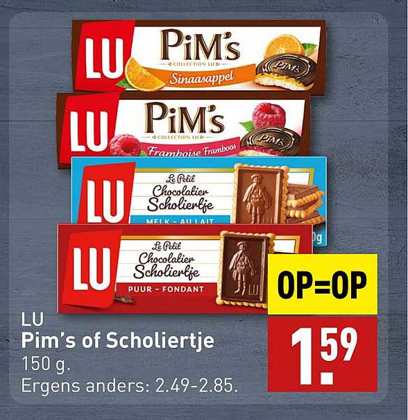 Lu Pim's Of Scholiertje aanbieding bij ALDI