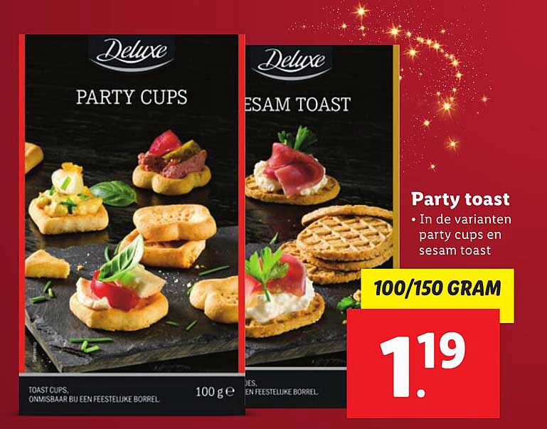 Party Toast aanbieding bij Lidl