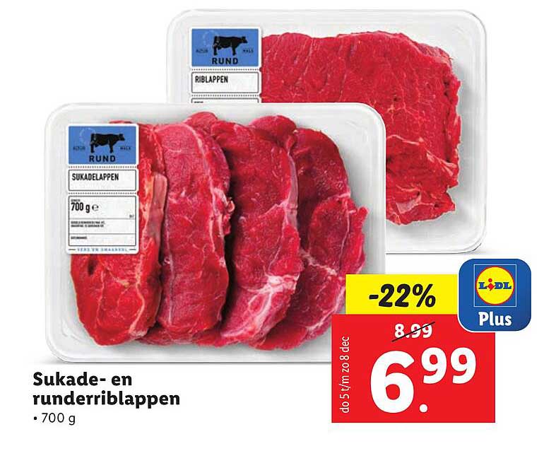 Sukade- En Runderriblappen Aanbieding bij Lidl - FolderFeest.nl