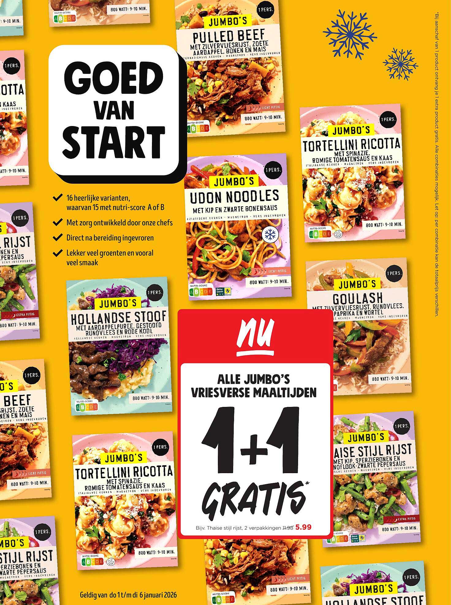 Alle Jumbo's Vriesverse Maaltijden 1+1 Gratis Aanbieding bij Jumbo ...