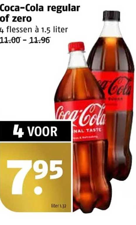 Coca-Cola Regular Of Zero Aanbieding bij Poiesz - FolderFeest.nl