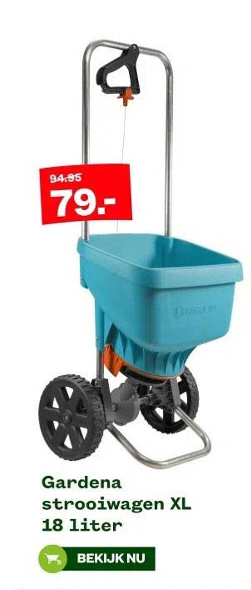 Gardena Strooiwagen Xl 18 Liter Aanbieding bij Welkoop - FolderFeest.nl
