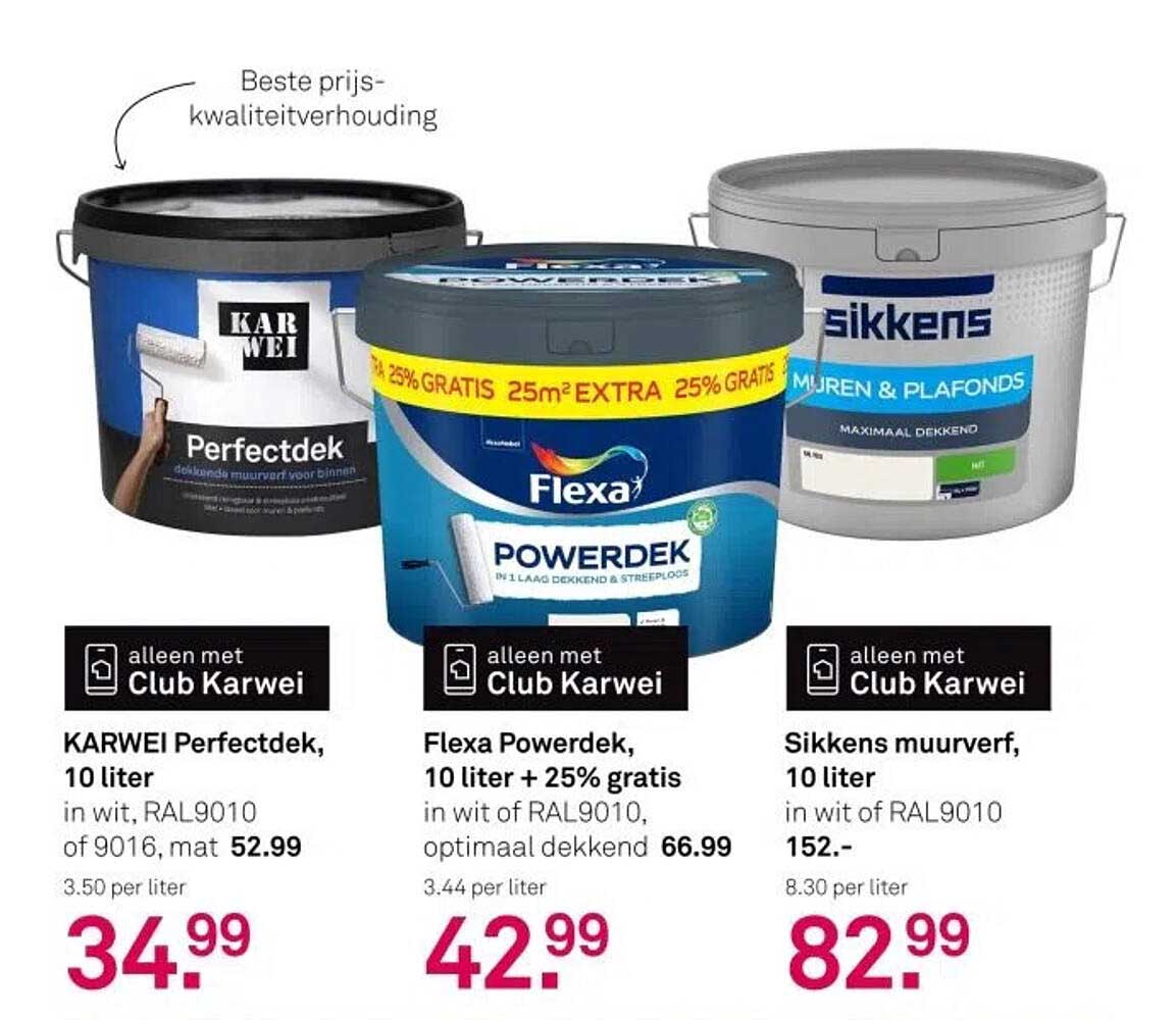 Karwei Perfectdek, 10 Liter Aanbieding bij Karwei - FolderFeest.nl