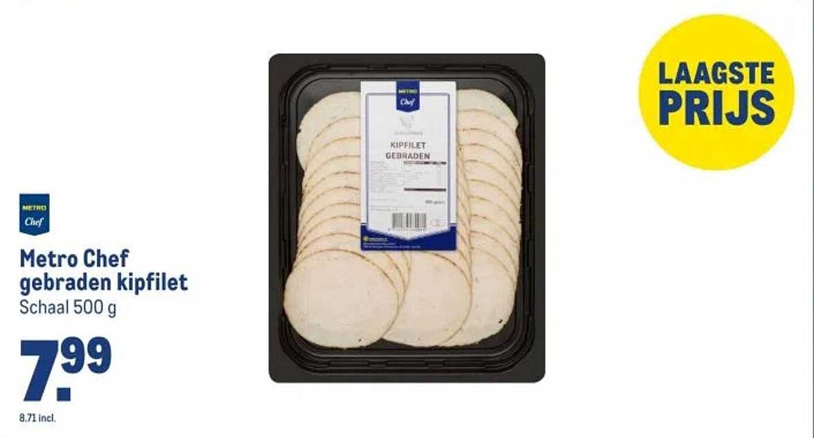 Metro Chef Gebraden Kipfilet Aanbieding bij Makro - FolderFeest.nl