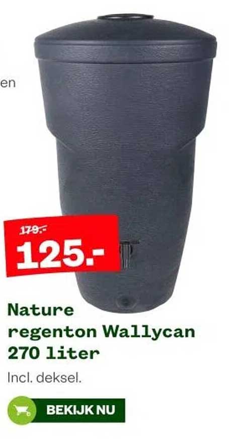 Nature Regenton Wallycan 270 Liter Aanbieding bij Welkoop - FolderFeest.nl