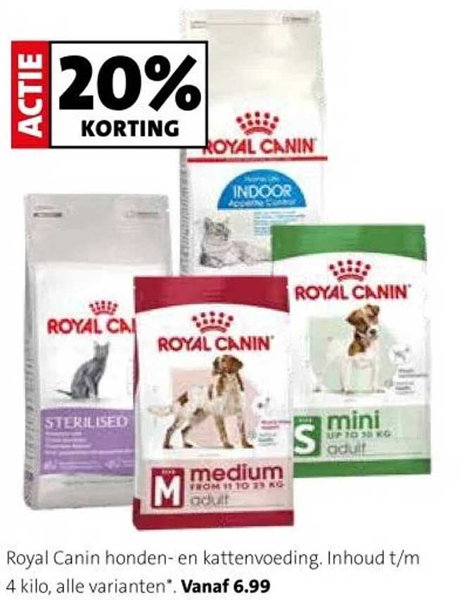 Royal Canin Honden- En Kattenvoeding. Inhoud T/M 4 Kilo, Alle Varianten ...