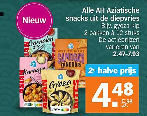 Alle Ah Aziatische Snacks Uit De Diepvries Aanbieding bij Albert Heijn ...