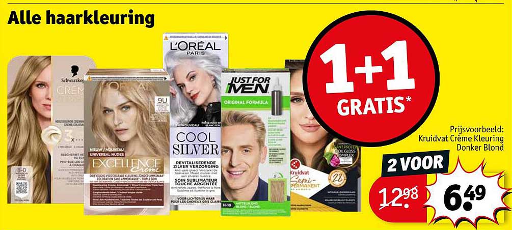 Alle Haarkleuring aanbieding bij Kruidvat