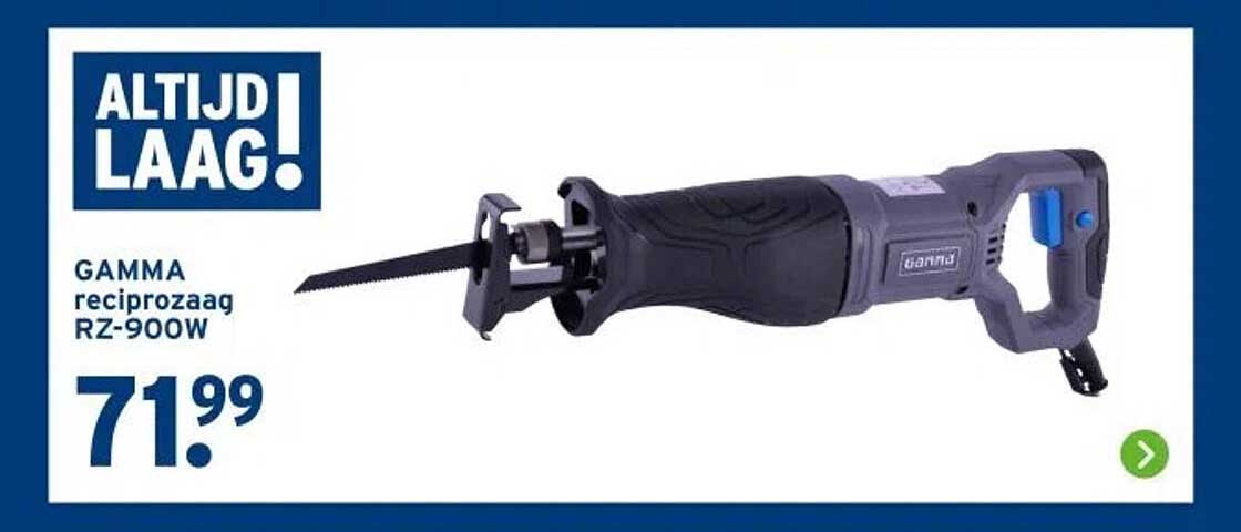 Gamma Reciprozaag Rz-900W Aanbieding bij GAMMA - FolderFeest.nl