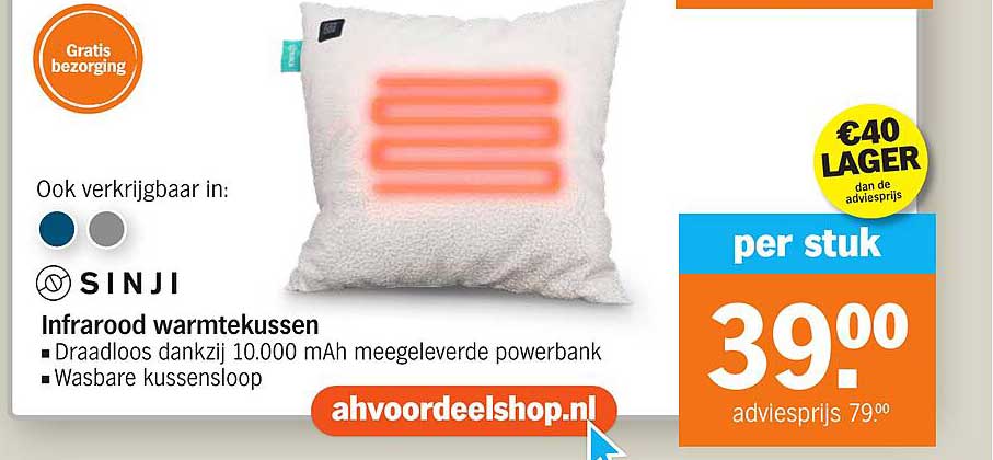 Infrarood Warmtekussen Aanbieding bij Albert Heijn - FolderFeest.nl
