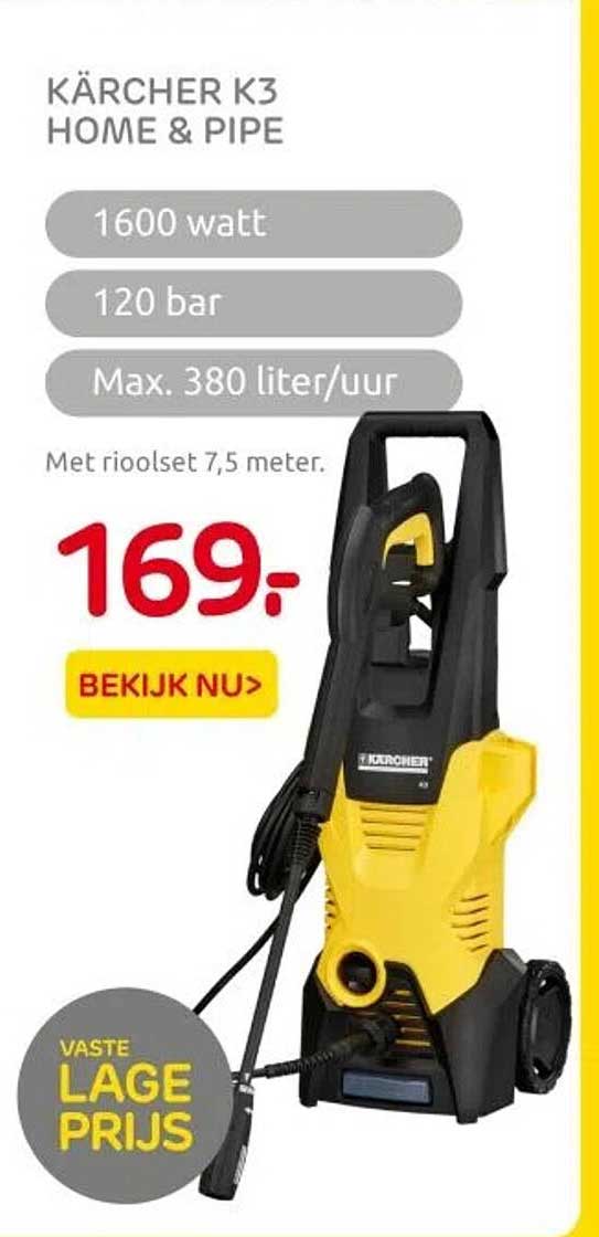 Kärcher K3 Home & Pipe aanbieding bij Praxis