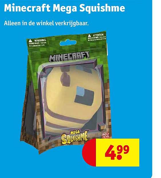 Minecraft Mega Squishme Aanbieding bij Kruidvat - FolderFeest.nl