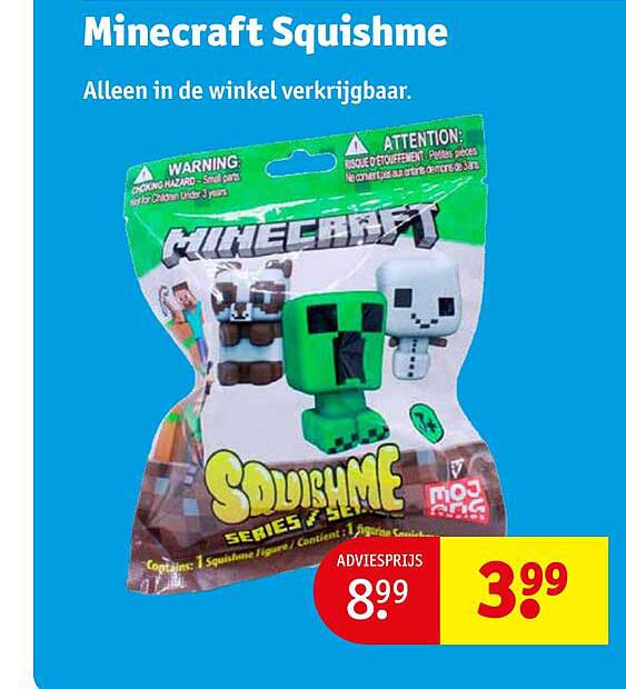Minecraft Squishme Aanbieding bij Kruidvat - FolderFeest.nl