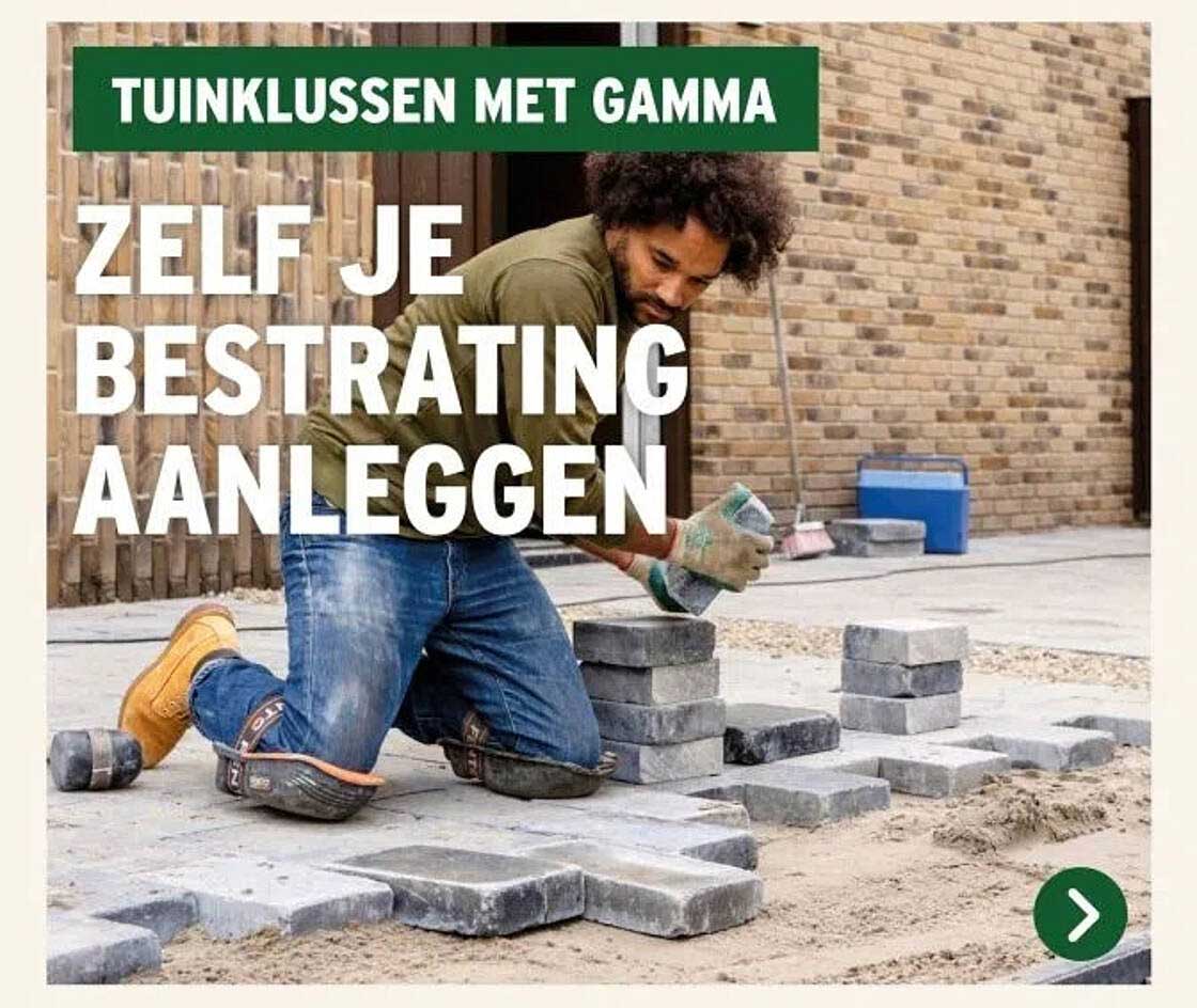 Zelf Je Bestrating Aanleggen Aanbieding bij GAMMA - FolderFeest.nl