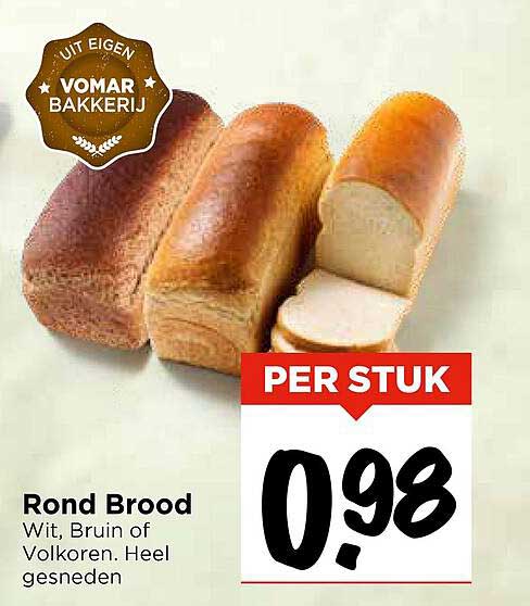 Rond Brood aanbieding bij Vomar