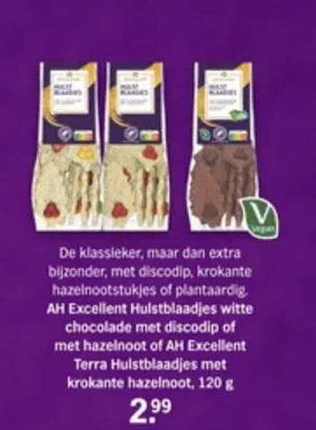 Ah Excellent Hulstblaadjes Witte Chocolade Met Discodip Of Met ...