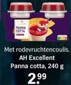 Ah Excellent Panna Cotta aanbieding bij Albert Heijn
