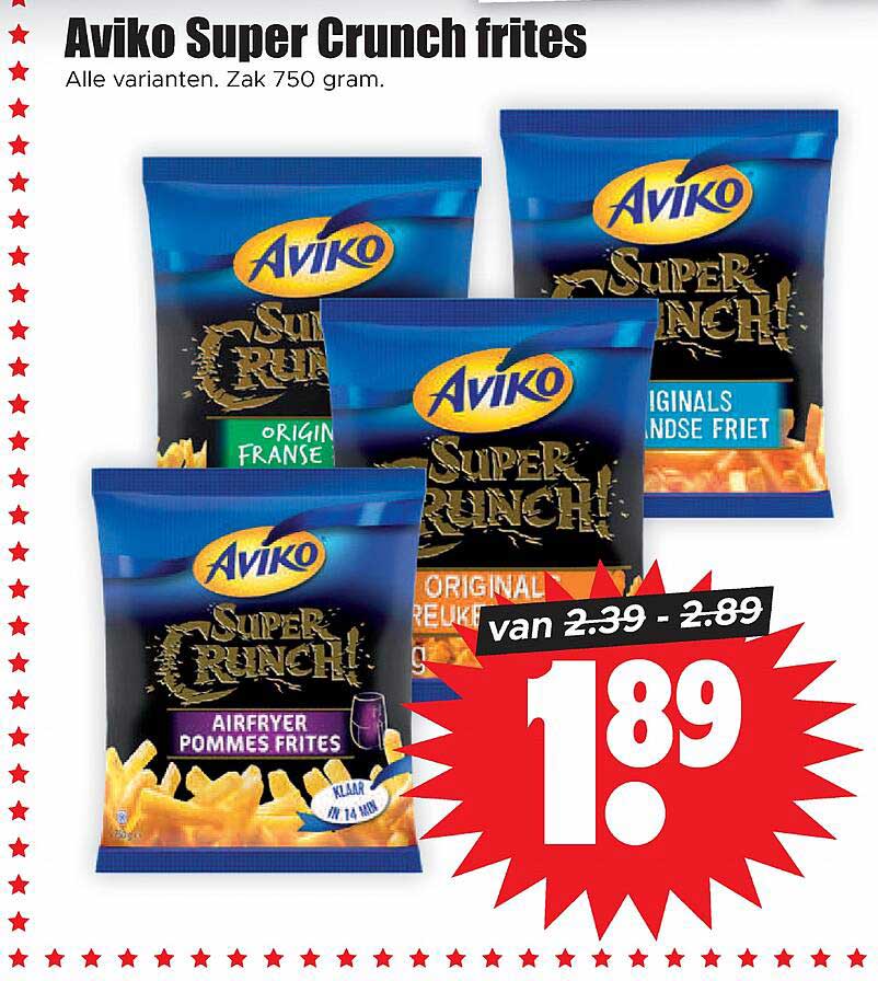 Aviko Super Crunch Frites Aanbieding bij Dirk - FolderFeest.nl