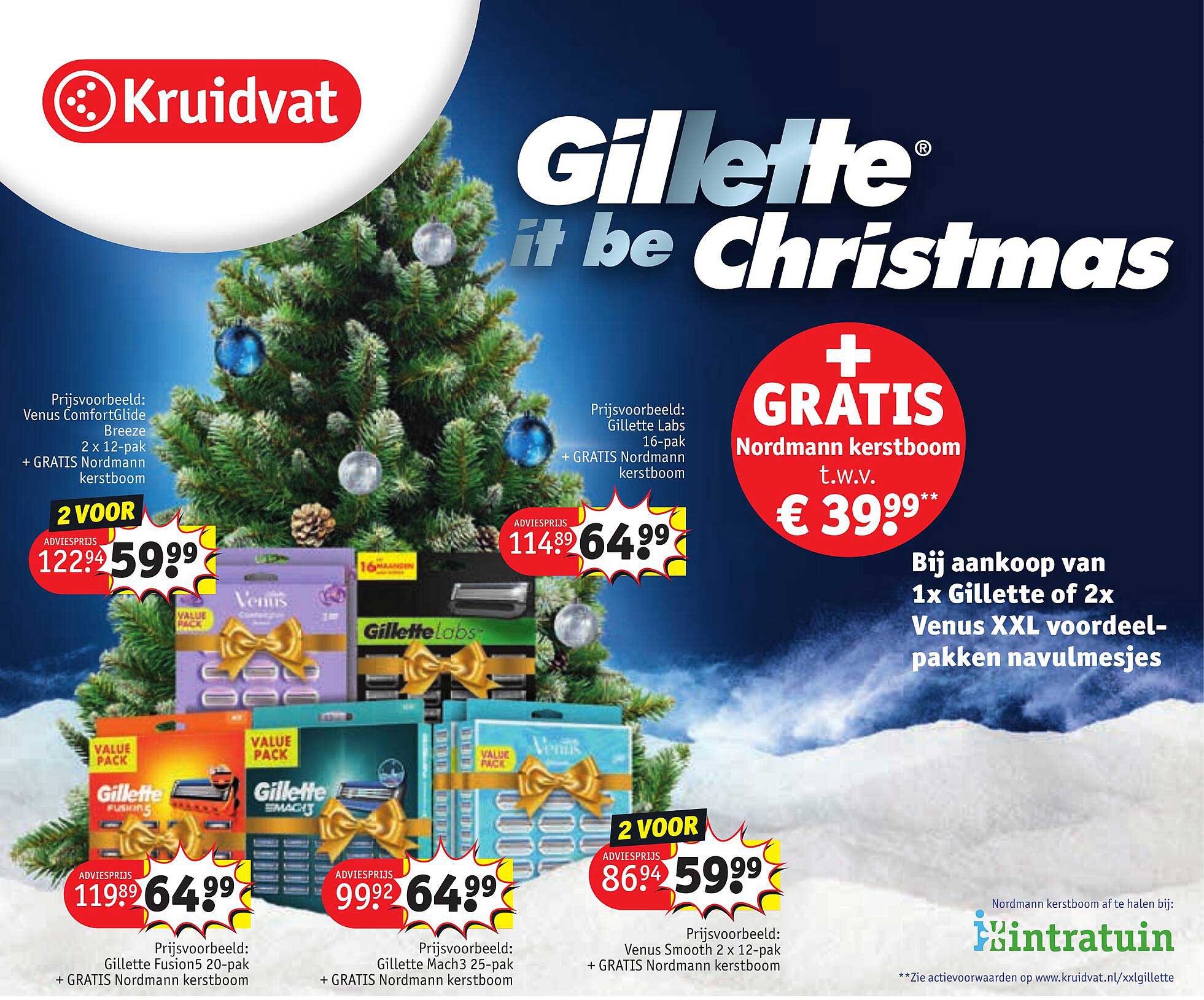 Gillette It Be Christmas Aanbieding bij Kruidvat - FolderFeest.nl