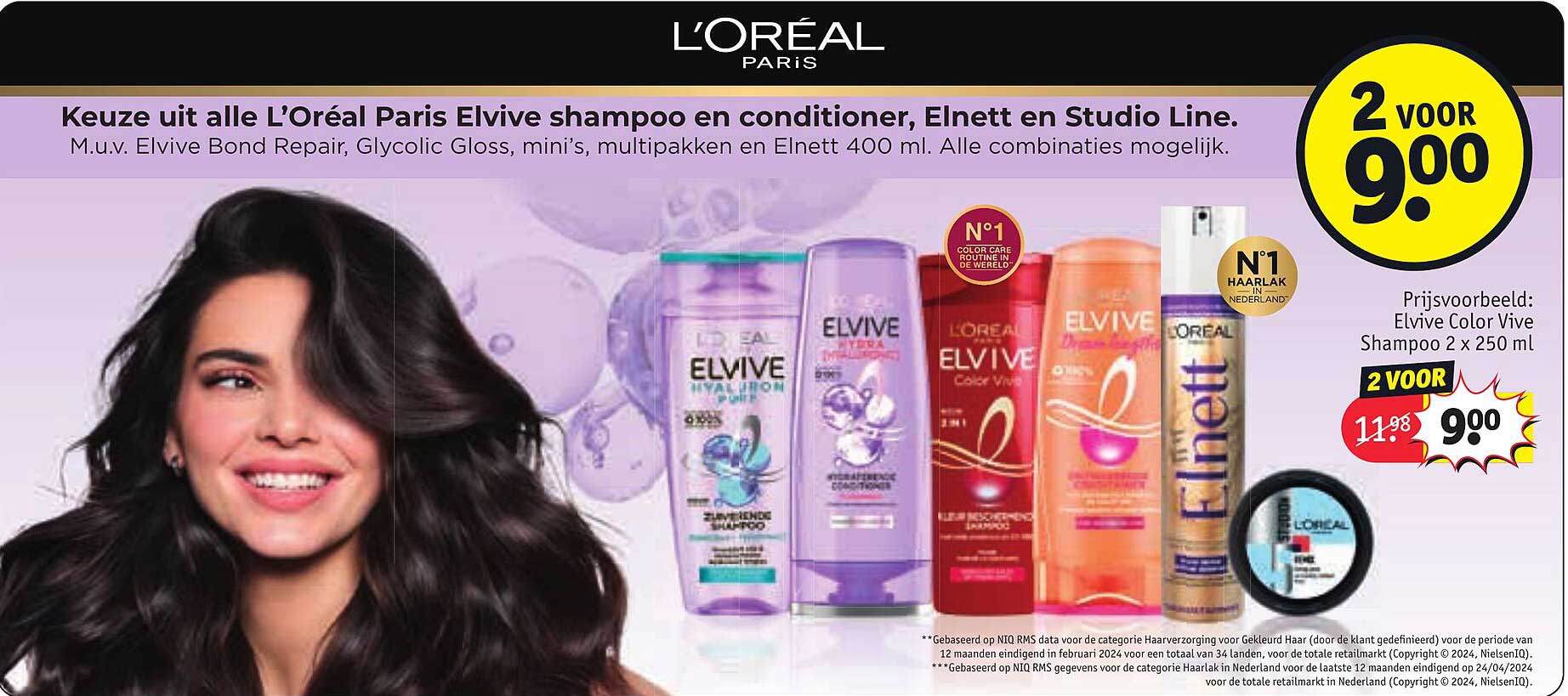 Keuze Uit Alle L’oréal Paris Elvive Shampoo En Conditioner, Elnett En ...