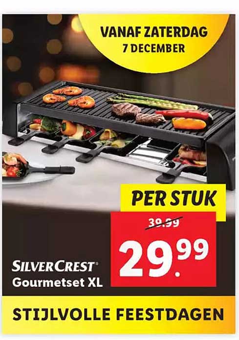 Silvercrest Gourmetset Xl aanbieding bij Lidl