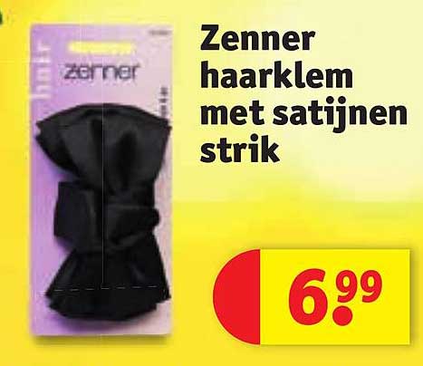 Zenner Haarklip Met Satijnen Strik Aanbieding bij Kruidvat - FolderFeest.nl
