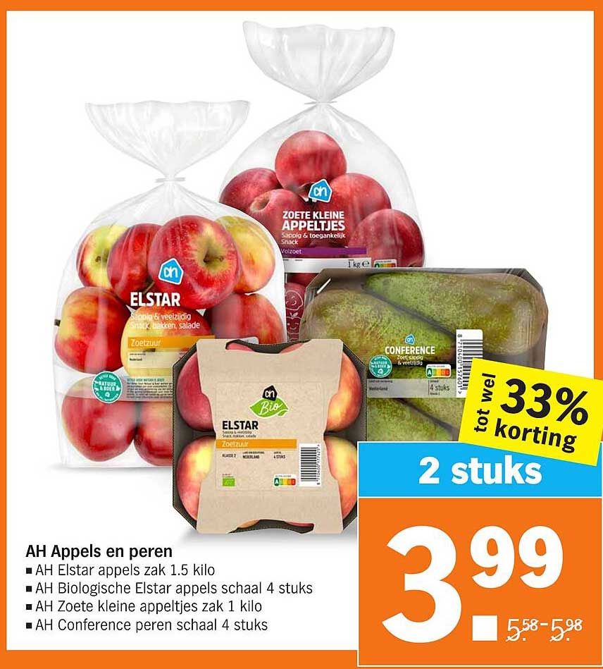 Ah Appels En Peren Aanbieding bij Albert Heijn - FolderFeest.nl
