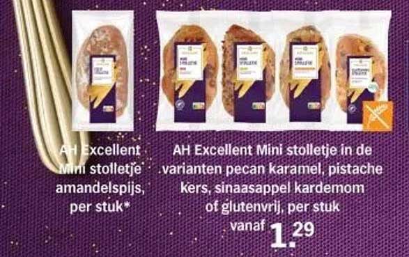 Ah Excellent Mini Stoltetje Amandelspijs, Per Stuk* Aanbieding bij ...