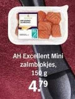 Ah Excellent Mini Zalmblokjes, 150 G Aanbieding bij Albert Heijn ...