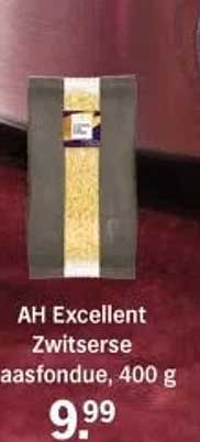 Ah Excellent Zwitserse Kaasfondue, 400 G Aanbieding bij Albert Heijn ...