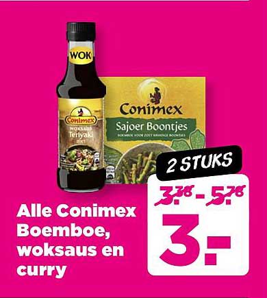 Alle Conimex Boemboe, Woksaus En Curry Aanbieding bij PLUS - FolderFeest.nl