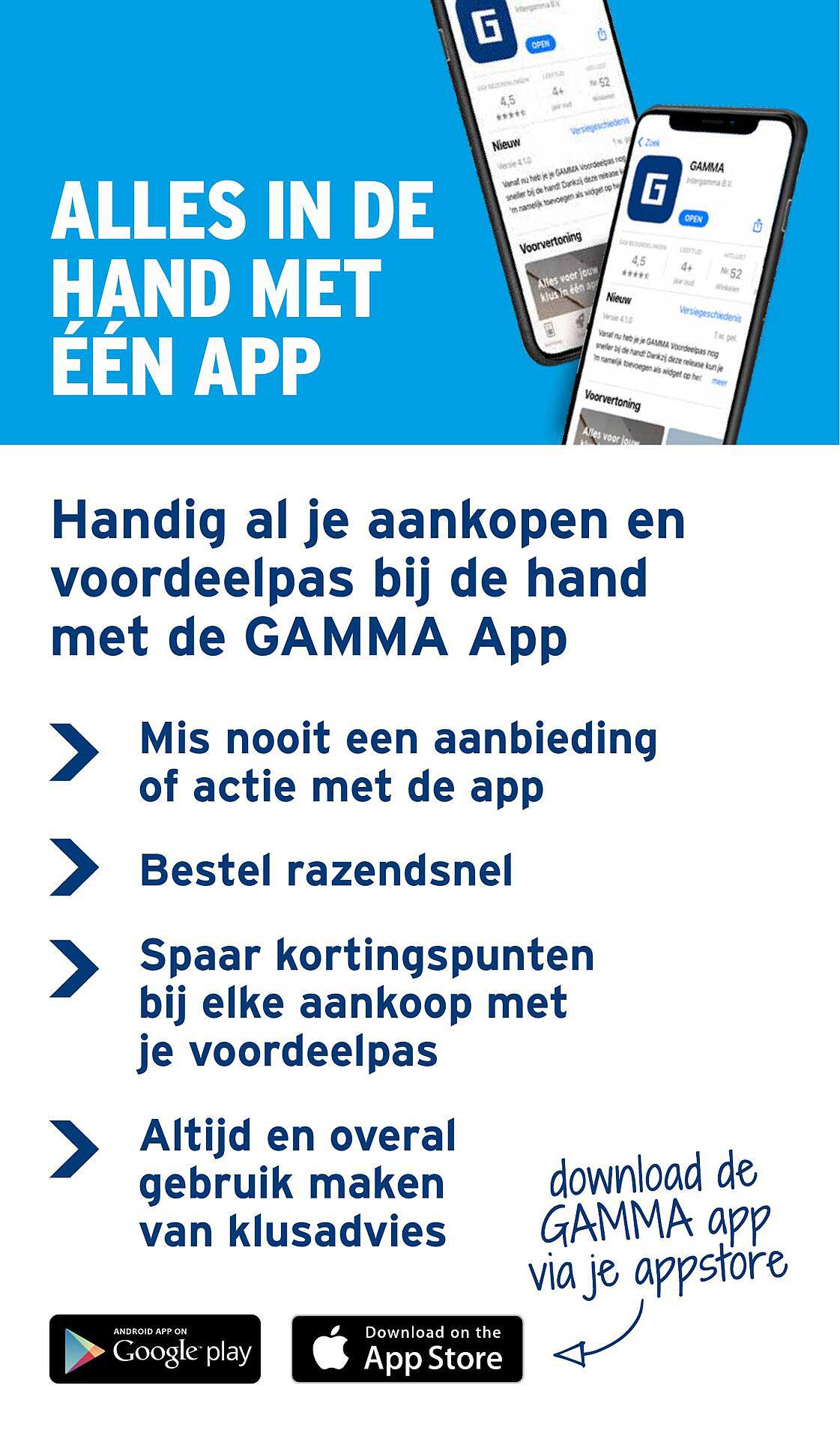 Alles In De Hand Met Één App Aanbieding bij GAMMA - FolderFeest.nl