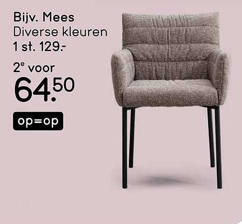 Bijv. Mees Diverse Kleuren Aanbieding bij Leen Bakker - FolderFeest.nl