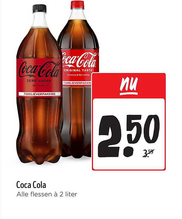 Coca Cola - Alle Flessen À 2 Liter Aanbieding bij Jumbo - FolderFeest.nl