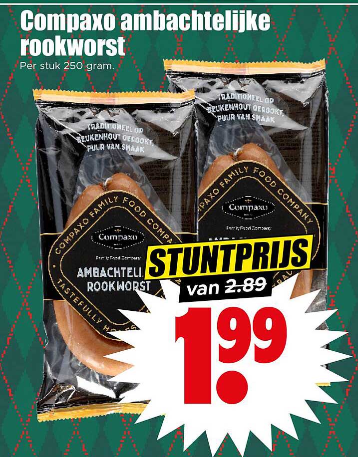 Ambachtelijke Rookworst Fijn En/Of Grof Aanbieding bij Boon's Markt ...