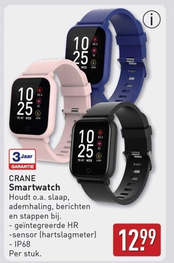 Crane Smartwatch Aanbieding bij ALDI - FolderFeest.nl