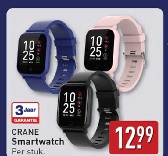 Crane Smartwatch Aanbieding bij ALDI - FolderFeest.nl