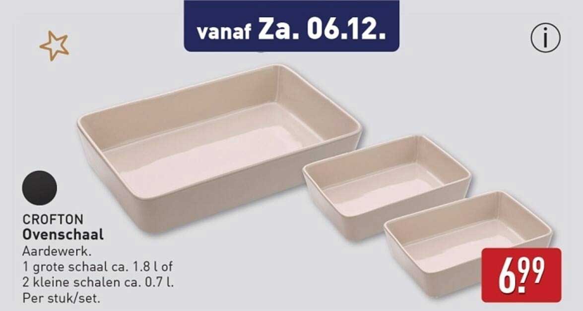 Crofton Oven Schaal Aanbieding bij ALDI - FolderFeest.nl