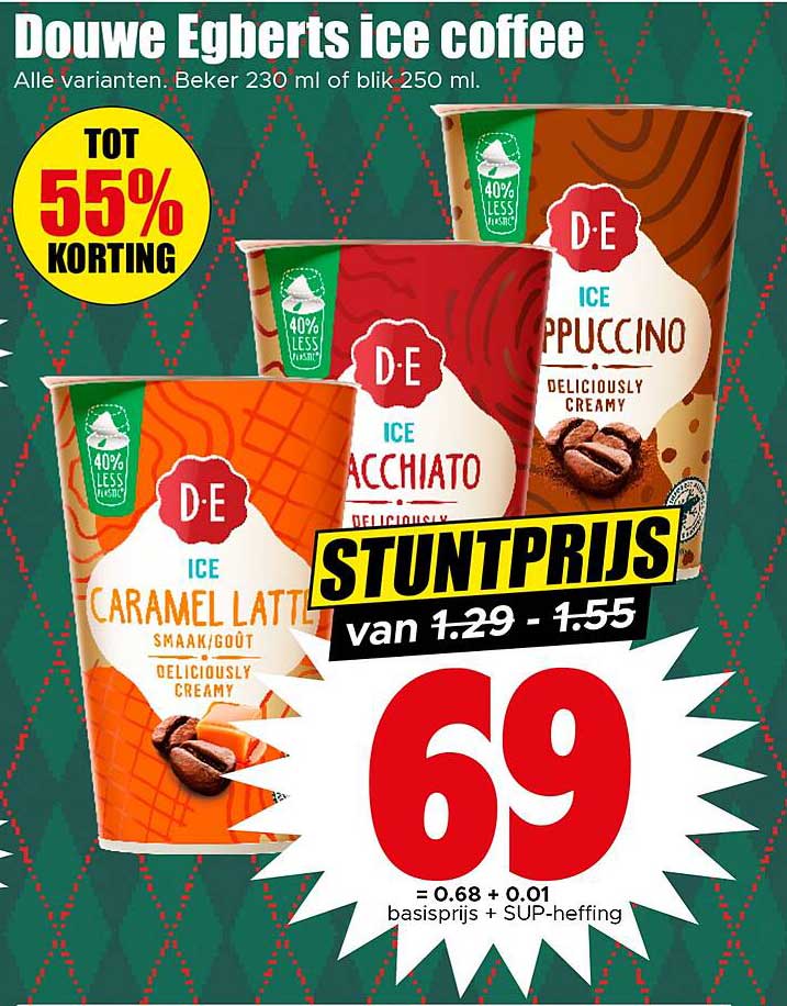 Douwe Egberts Ice Coffee Aanbieding bij Dirk - FolderFeest.nl