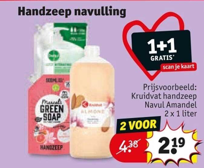 Handzeep Navulling Aanbieding bij Kruidvat - FolderFeest.nl