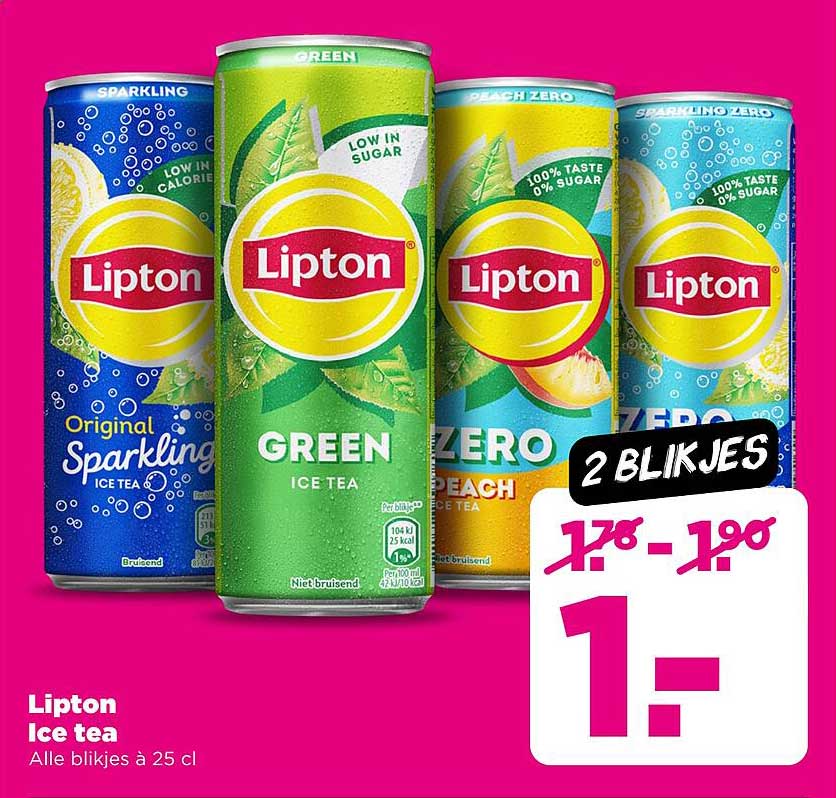 Lipton Ice Tea Aanbieding bij PLUS - FolderFeest.nl