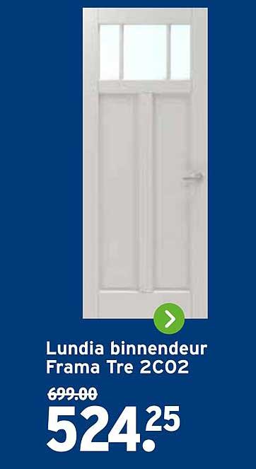 Lundia Binnendeur Frama Tre 2C02 Aanbieding bij GAMMA - FolderFeest.nl