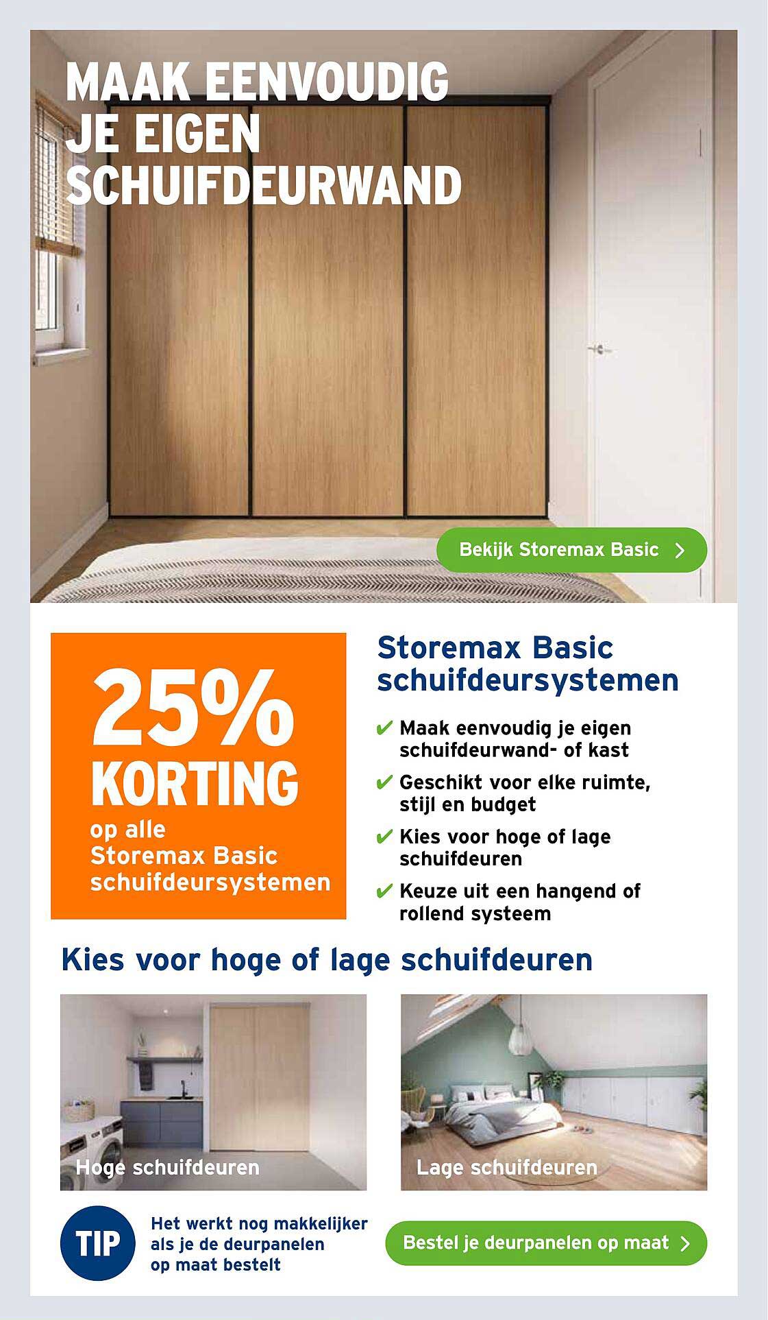 Maak Eenvoudig Je Eigen Schuifdeurenwand Aanbieding bij GAMMA ...