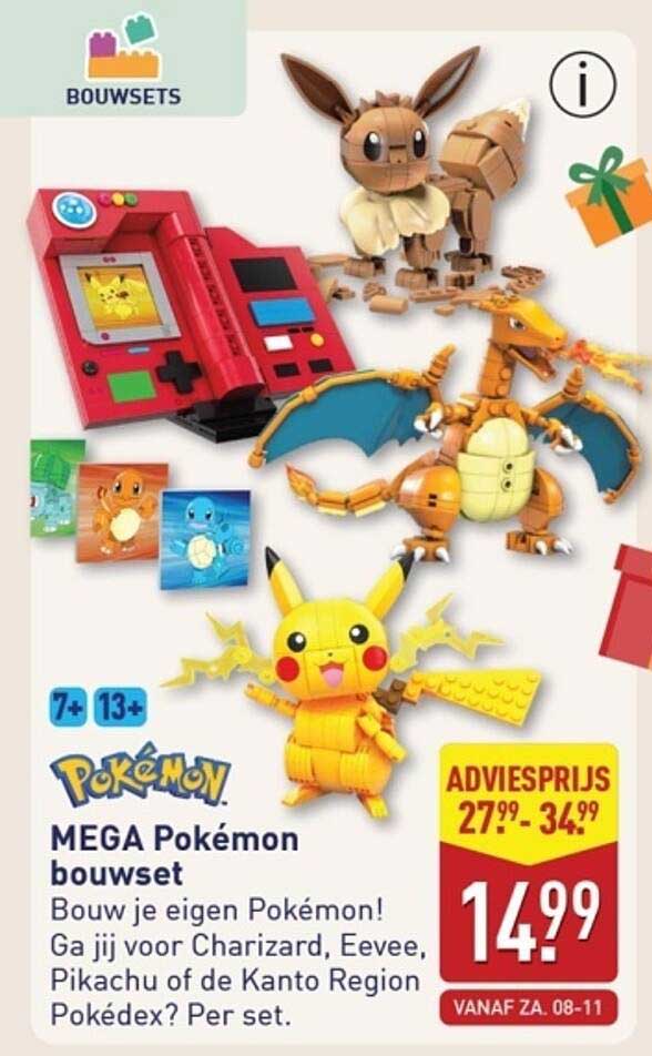 Mega Pokémon Bouwset Aanbieding bij ALDI - FolderFeest.nl