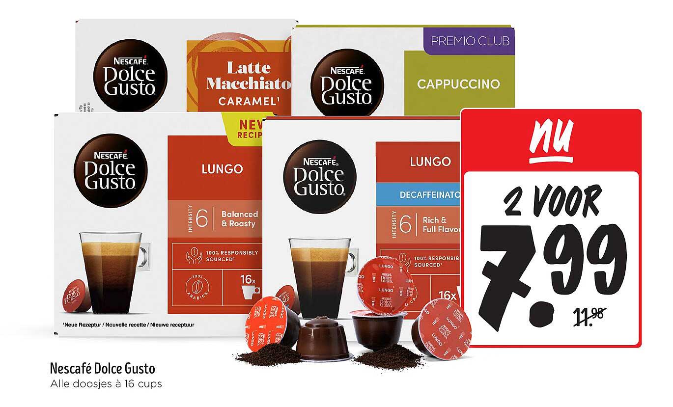 Nescafé Dolce Gusto Alle Doosjes À 16 Cups Aanbieding bij Jumbo ...
