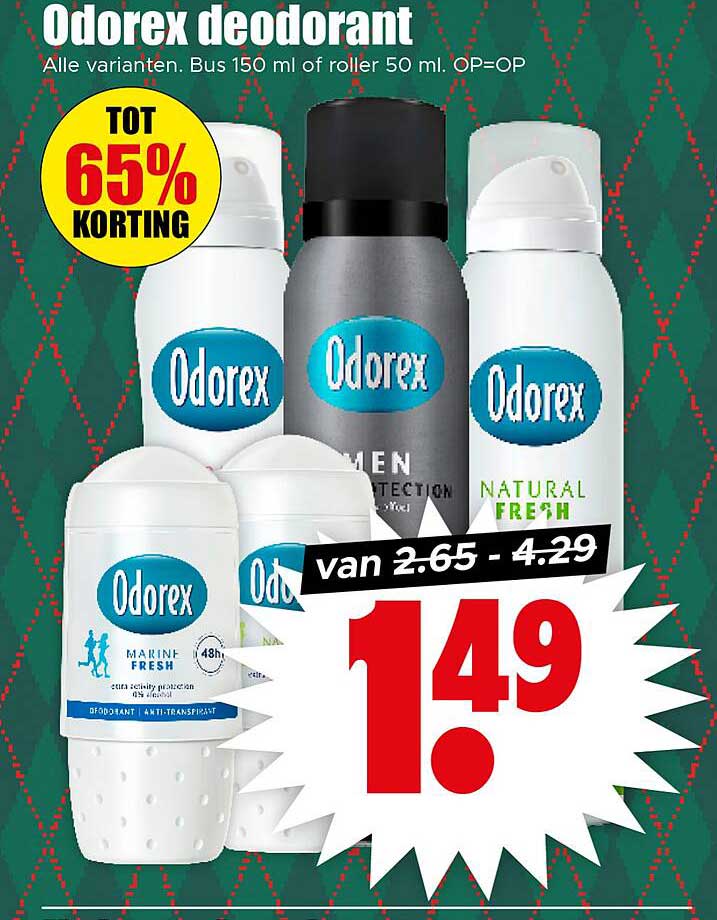 Odorex Deodorant Aanbieding bij Dirk - FolderFeest.nl