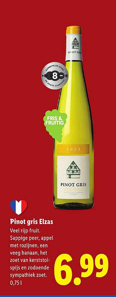 Pinot Gris Elzas Aanbieding bij Lidl - FolderFeest.nl