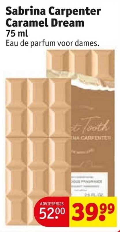 Sabrina Carpenter Caramel Dream 75 Ml Aanbieding bij Kruidvat ...